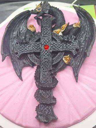 celtic dragon cross
