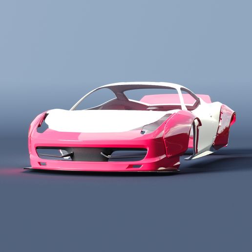 🇯🇵 Ferrari 458 LB-WORKS body kit・ 3D File for 3D printing・Cults