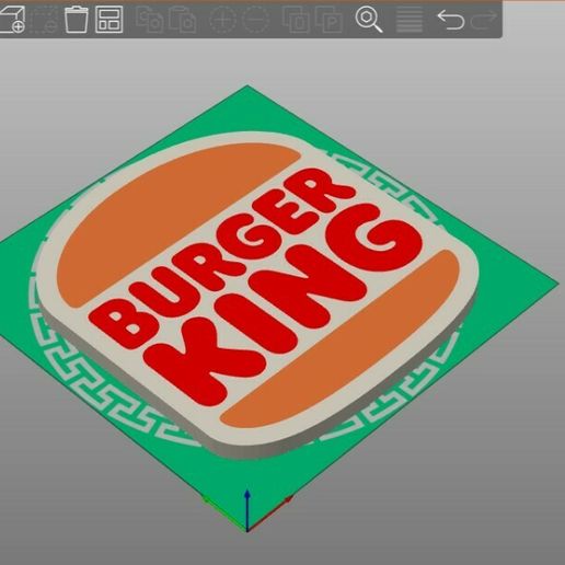 3d printed burger king