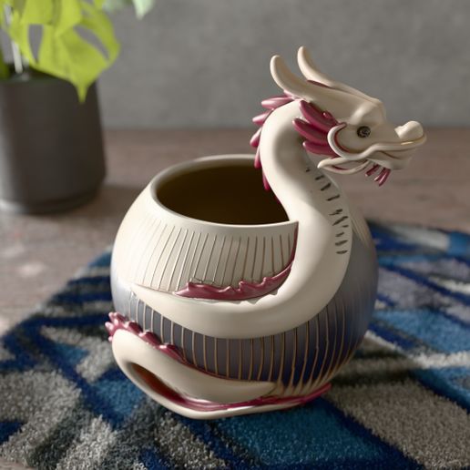 🐉 Dragon Pot・ STL File for 3D printing・Cults