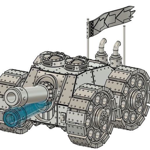🪖 Ork Tank -proxy gobsmasha-・ 3D File for 3D printing・Cults