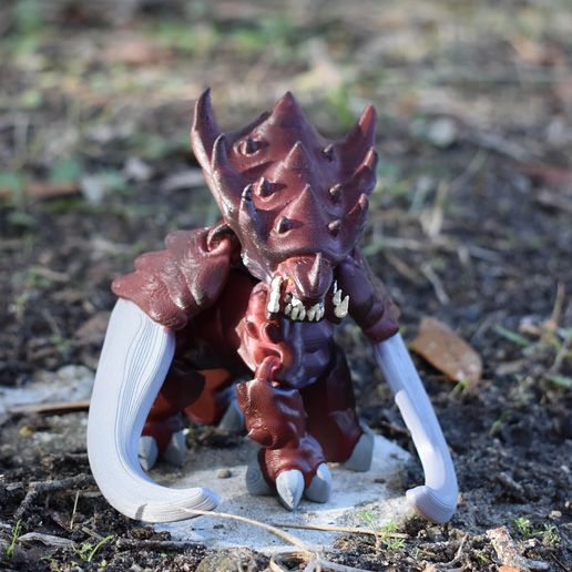 👹 Articulated Zerg Ultralisk・ STL File for 3D printing・Cults