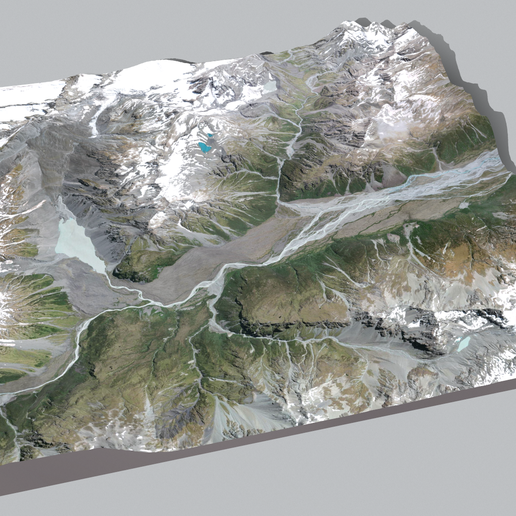 STL file Mount The Butler Range New Zealand 🆕 (OBJ)・3D print design to ...