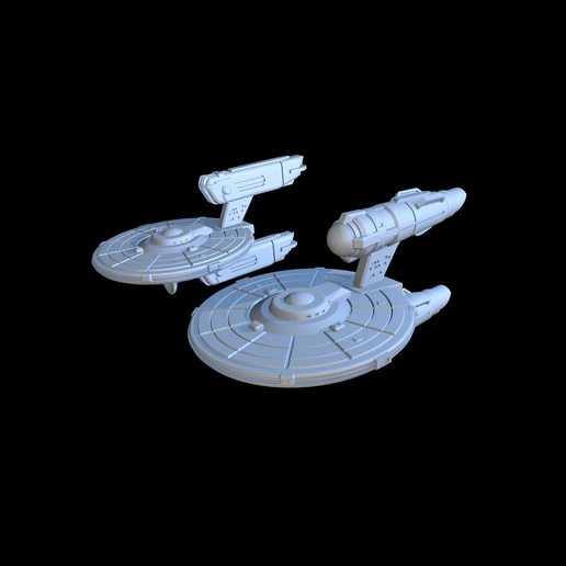 ⭐ 2-in-1 Akula Class Star Trek Chibi Ships (Requested)・ STL File for 3D ...