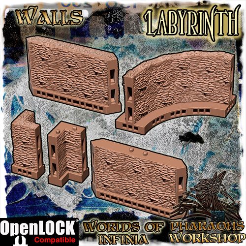 3D file Labyrinth - full project OpenLOCK compatible dungeon terrain 🎲 ...