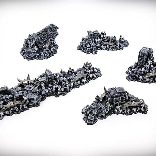 🎲 Rubble Pile Bundle - Grimdark・ 3D File for ・Cults