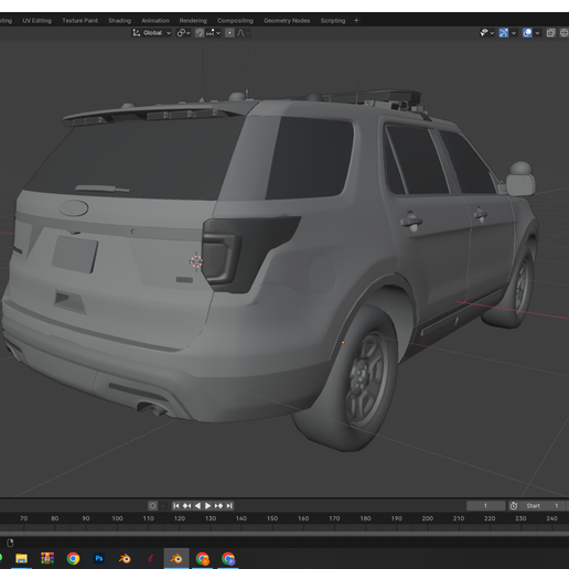 🚙 Ford Police Interceptor Utility (PIU)・ OBJ File for 3D printing・Cults