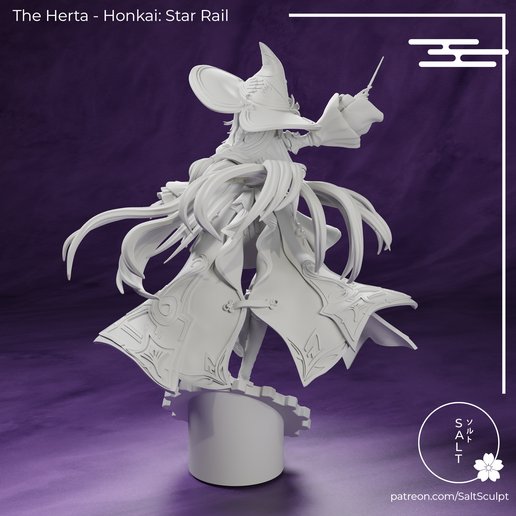 ⭐ The Herta - Honkai: Star Rail・ 3D File for 3D printing・Cults