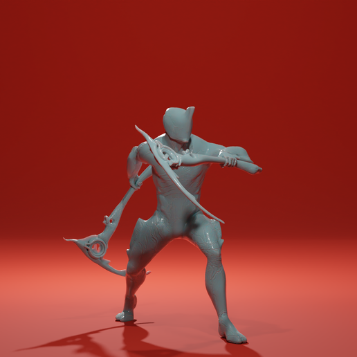 🥷 Stoneblade Shinobi - Cyberpunk Ninja・Free 3D File for ・Cults
