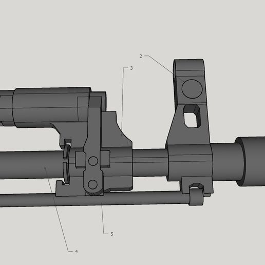 🔫 QBZ-56C / Type-56C/akm prop・ STL File for ・Cults