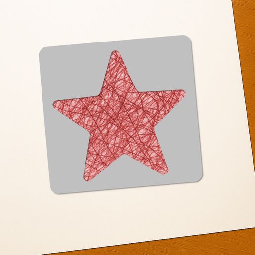 3d drawing star