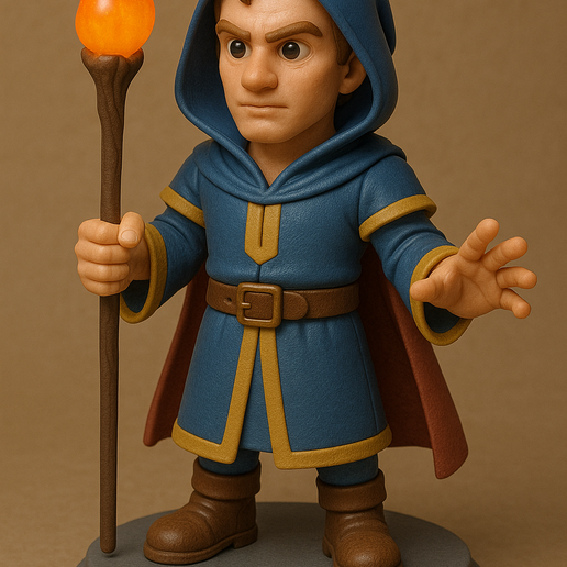 🧙 dnd human mage・ STL File for 3D printing・Cults