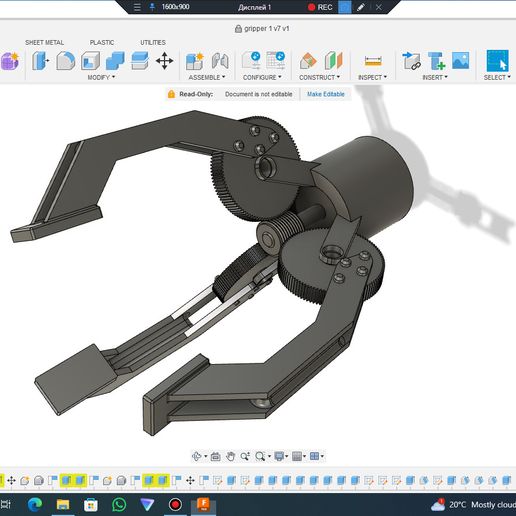 Файл STL gripper 🧑‍🔧 ・Дизайн для загрузки и 3D-печати・Cults