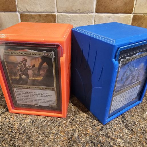 🔝 TCG / MTG Commander - Top Loader Deck Box・ STL File for 3D printing・Cults