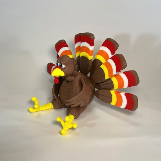 🦃 Thanksgiving Turkey STL – Festive 3D Printable Decoration – Smaller ...