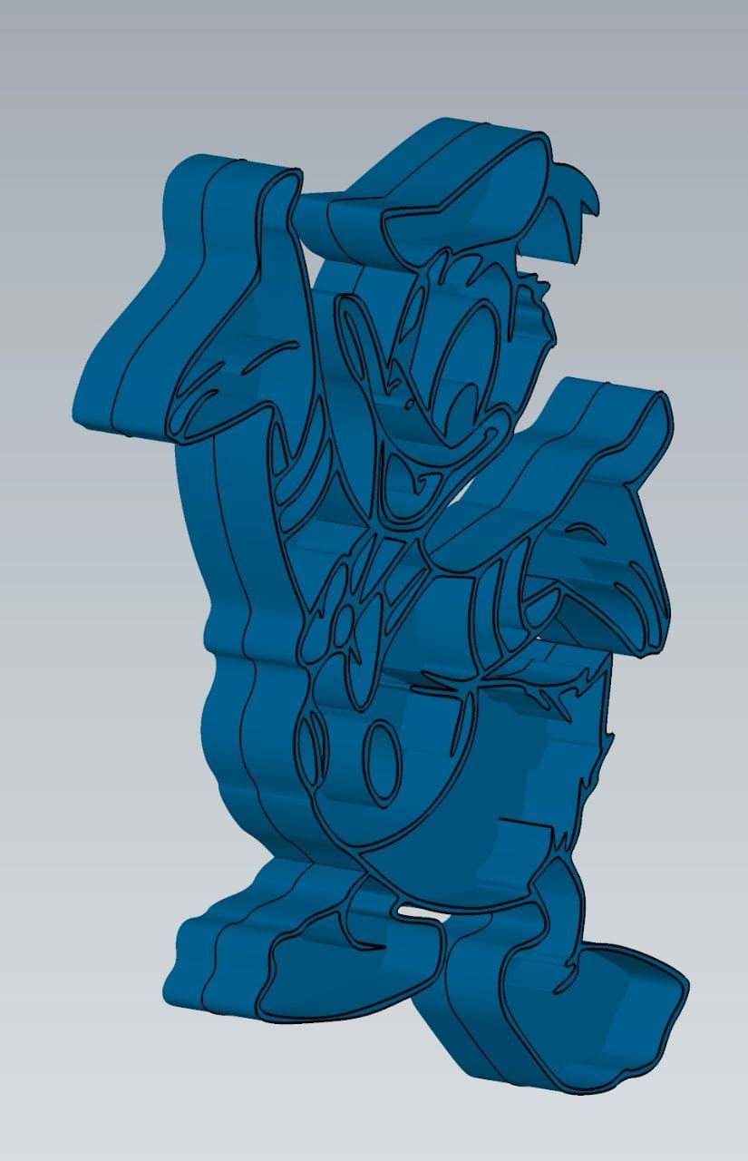 Download STL file Wonderful Duck Tales Character Donald Duck Cookie ...