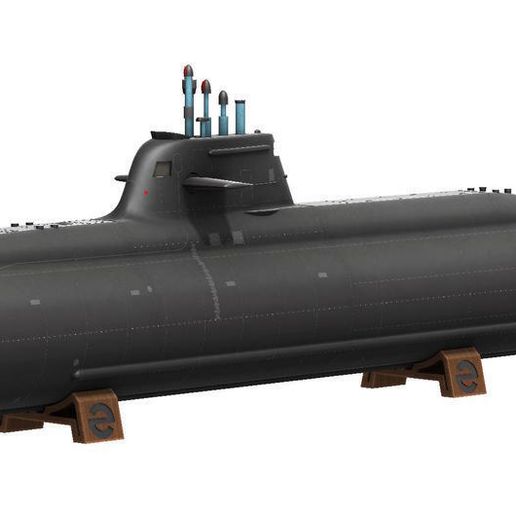 ⛵ Type 212 Submarine, U-Boat・Free 3D File for ・Cults