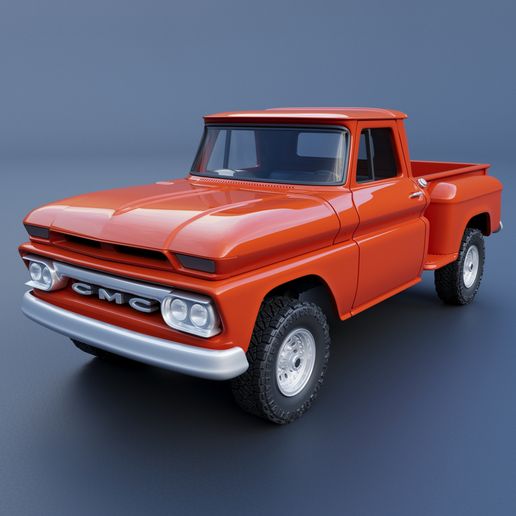 🚗 GMC Stepside Pickup 1965・ 3D File for ・Cults