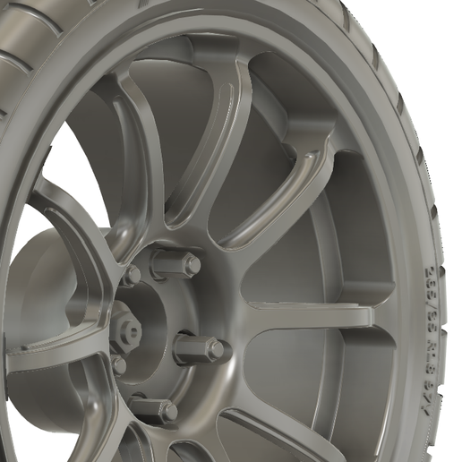 🚗 1/24 18x9.5 (F3) Advan Racing RZ-F2 wheels・ 3D File for 3D printing・Cults