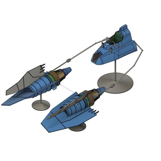 ⭐ Star wars Pod raceer ebe endocott・ 3D File for 3D printing・Cults