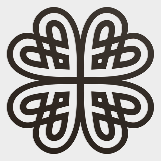 3D file Lucky Clover 6 - 2D/3D Wall Art STL+SVG+DXL+PNG For CNC Router ...