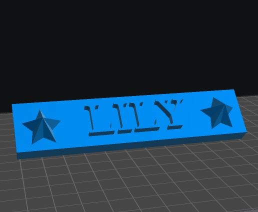 Archivo 3D Lily Nameplate 👾 ・Plan de impresora 3D para descargar・Cults