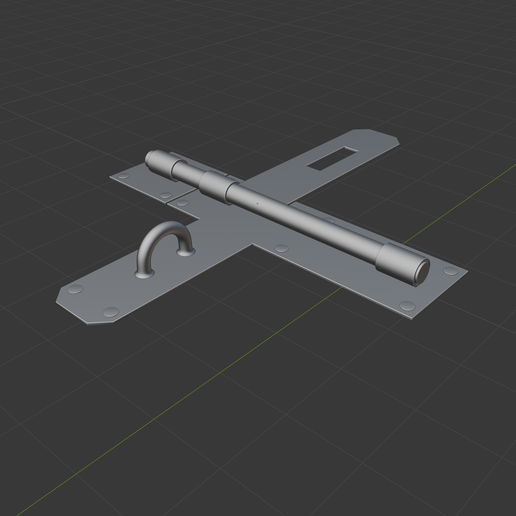 🚪 Door Latch・Free STL File for 3D printing and CNC machining - Laser ...