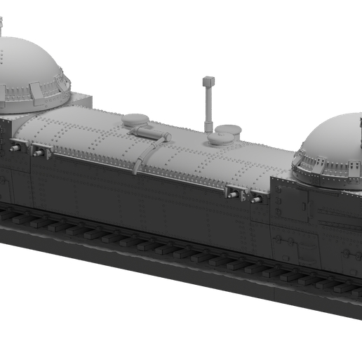 🚆 Zaamurets Armored Train 1:35・ STL File for 3D printing・Cults