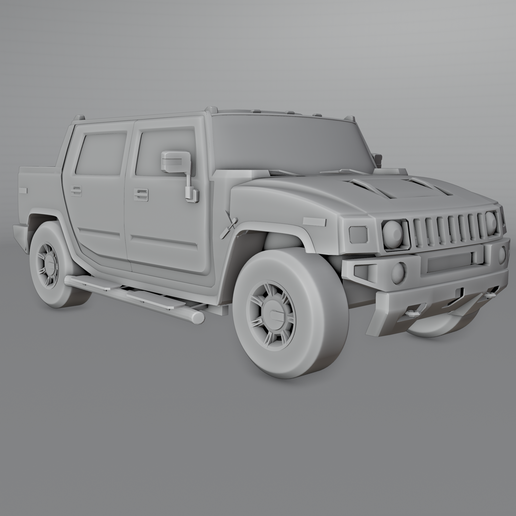 🚗 Hummer H2 2006・ STL File for 3D printing・Cults