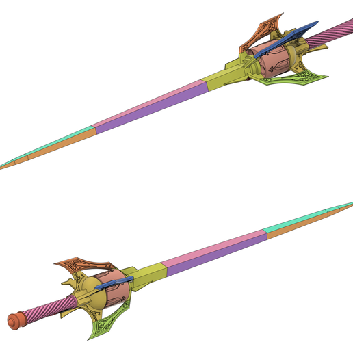 🗡️ Myrtenaster - Weiss' Sword (Rapier) from RWBY・ STL File for 3D ...