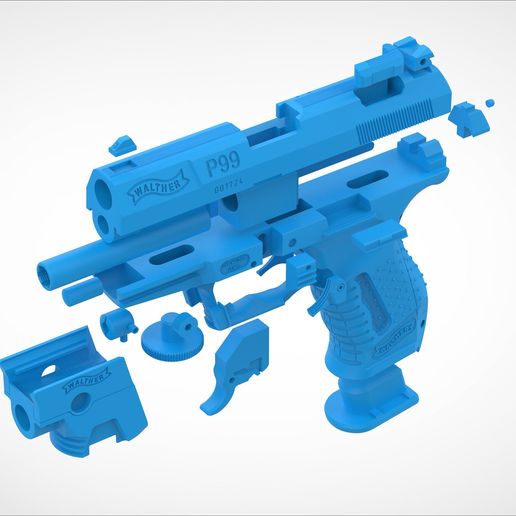 🎬 Modified Walther P99 from the movie Underworld 3d print model・ STL ...