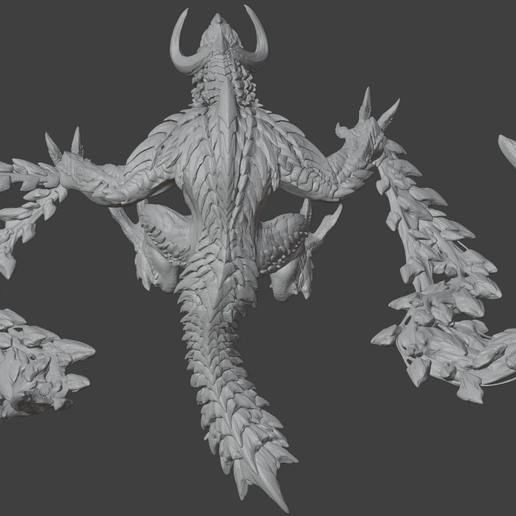 👹 Arkveld 1/100 - Monster Hunter Wilds・ 3D File for 3D printing・Cults
