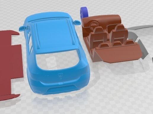 🚗 Dacia Sandero 2013 Stepway Printable Car・ 3D File for 3D printing・Cults