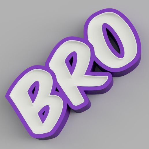3D file NAMELED BRO - LED LAMP WITH NAME 🔦 ・3D print design to download ...
