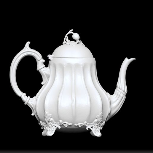 🫖 Victorian Teapot 3D Print Model - Antique STL File - Elegant ...