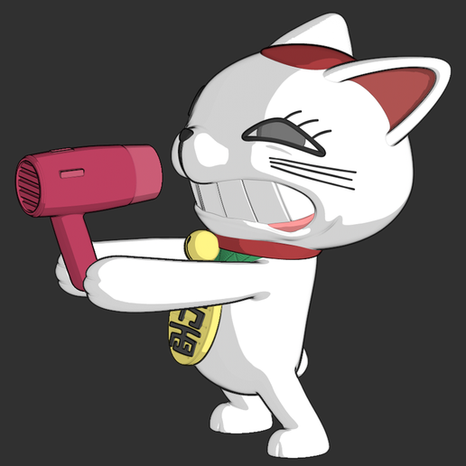 🐱 Dandadan Cat Turbo Granny・ 3D File for 3D printing・Cults