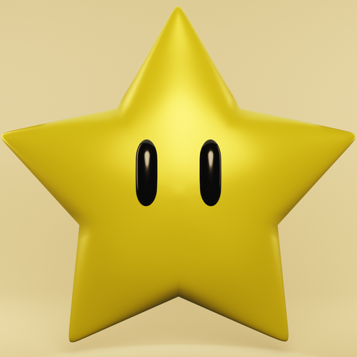 ⭐ Super Star (Mario)・ 3D File for ・Cults