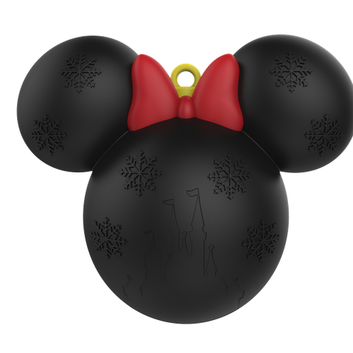 🎄 Disney Mickey and Minnie Christmas Sphere・ STL File for 3D printing・Cults