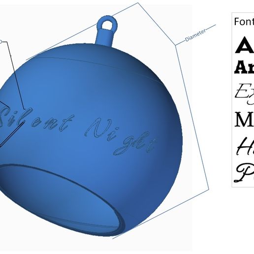 Free 3MF file Customizable Christmas Bauble with Text 3D 🎄 ・3D ...