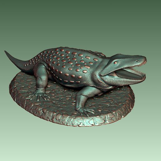 🗿 Eryops megacephalus・ 3D File for 3D printing・Cults