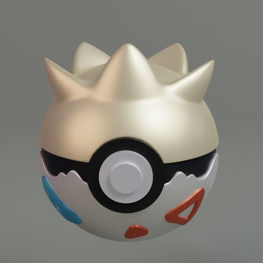 STL file Pokemon Togepi Pokeball 🐉 ・3D printable design to download・Cults