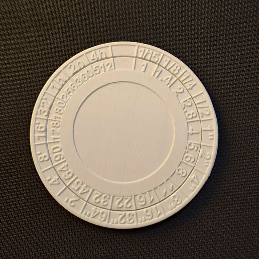 📷 Measuring disc for pinhole camera・ STL File for 3D printing・Cults