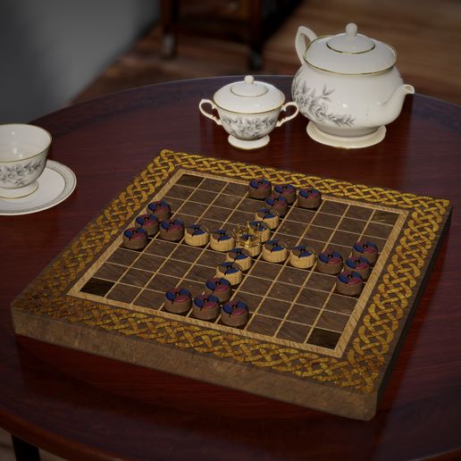 🤴 Tablut Boardgame Viking Game・ 3D File for ・Cults