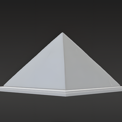 🏗️ The Louvre Pyramid・ STL File for 3D printing・Cults