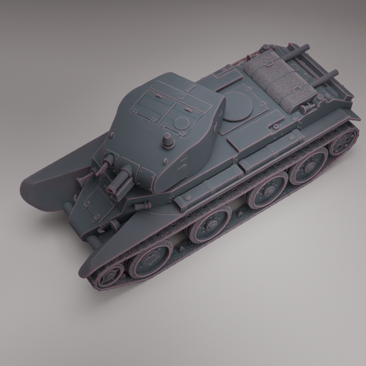 STL file USSR tank BT-7 experimental, prototype, 1:72 🪖 ・Design to ...