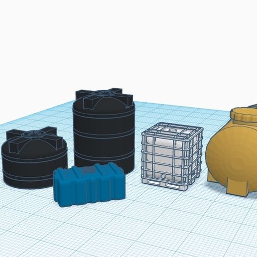 Archivo STL Water tank pack H0 scale 1-87 🚰 ・Objeto para impresora 3D para descargar・Cults