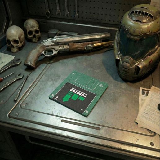 💾 Doom Eternal Floppy Disk 9 - 3D Printed Collectable / Desk Decor ...