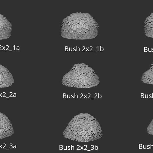 🎲 Bush Set・ 3D File for ・Cults