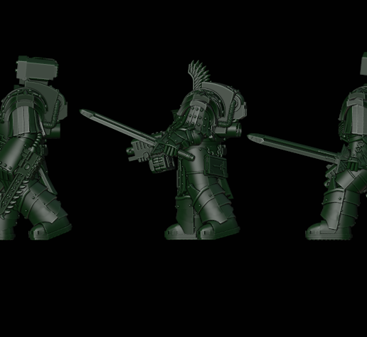 🛰 Grim knights in Hevy Armor 5 (Supported)・ 3D File for 3D printing・Cults