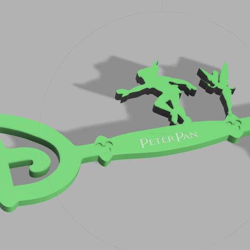 STL file Peter Pan wall decor key 🔑 ・3D printing model to download・Cults
